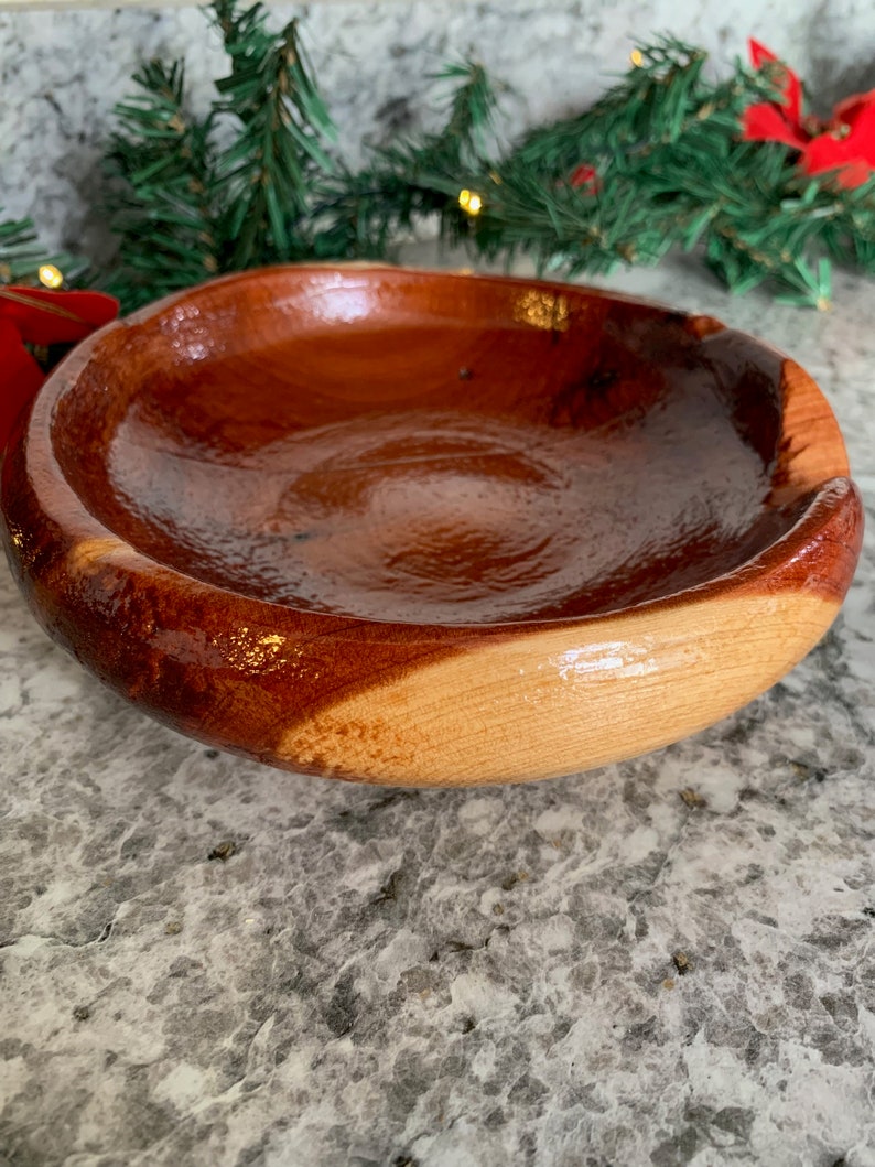 Cedar Wood Decorative Bowl. Serving Bowl. Rustic Style Bowl - Etsy