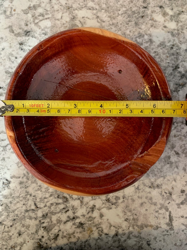 Cedar Wood Decorative Bowl. Serving Bowl. Rustic Style Bowl - Etsy