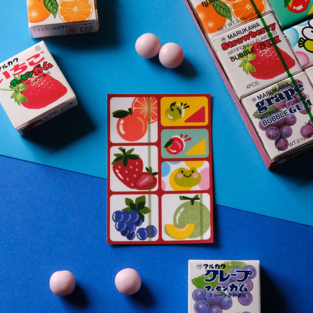 Marukawa Gum Box Set Sticker - Asian Snacks - Etsy