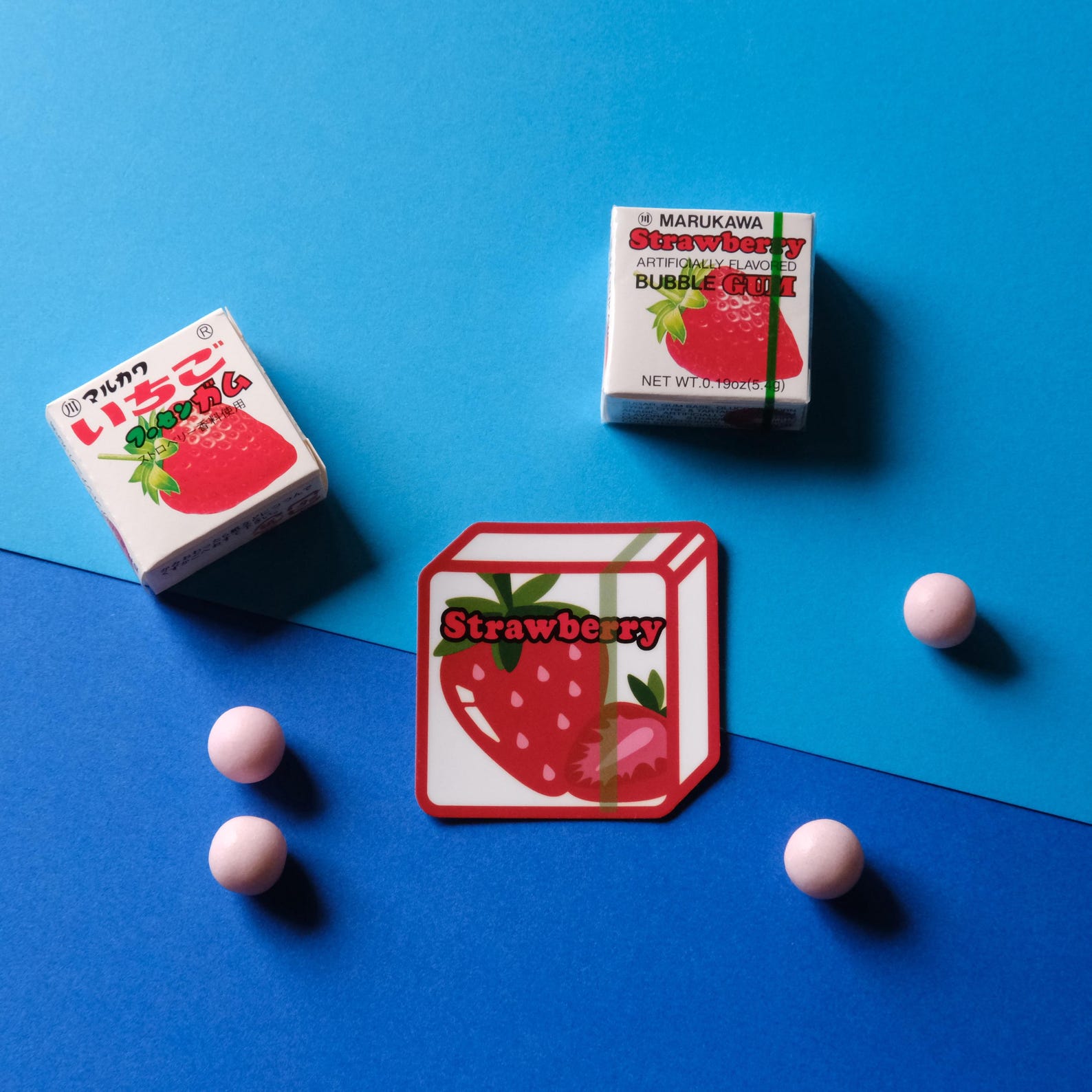 Marukawa Gum Box Sticker - Asian Snacks - Etsy
