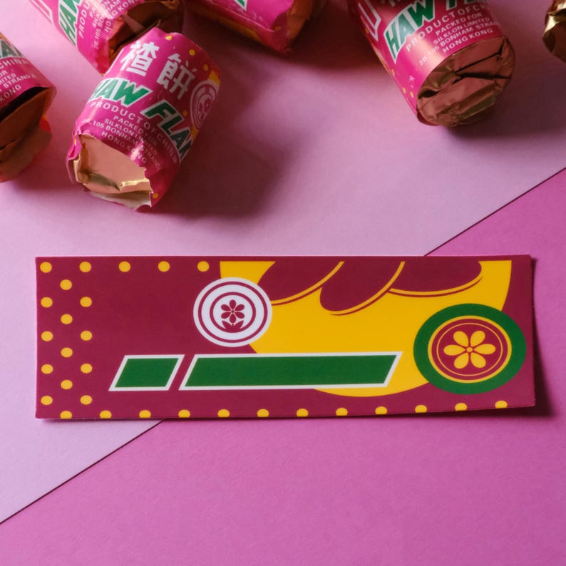 Haw Flakes Candy Sticker - Asian Snacks - Etsy