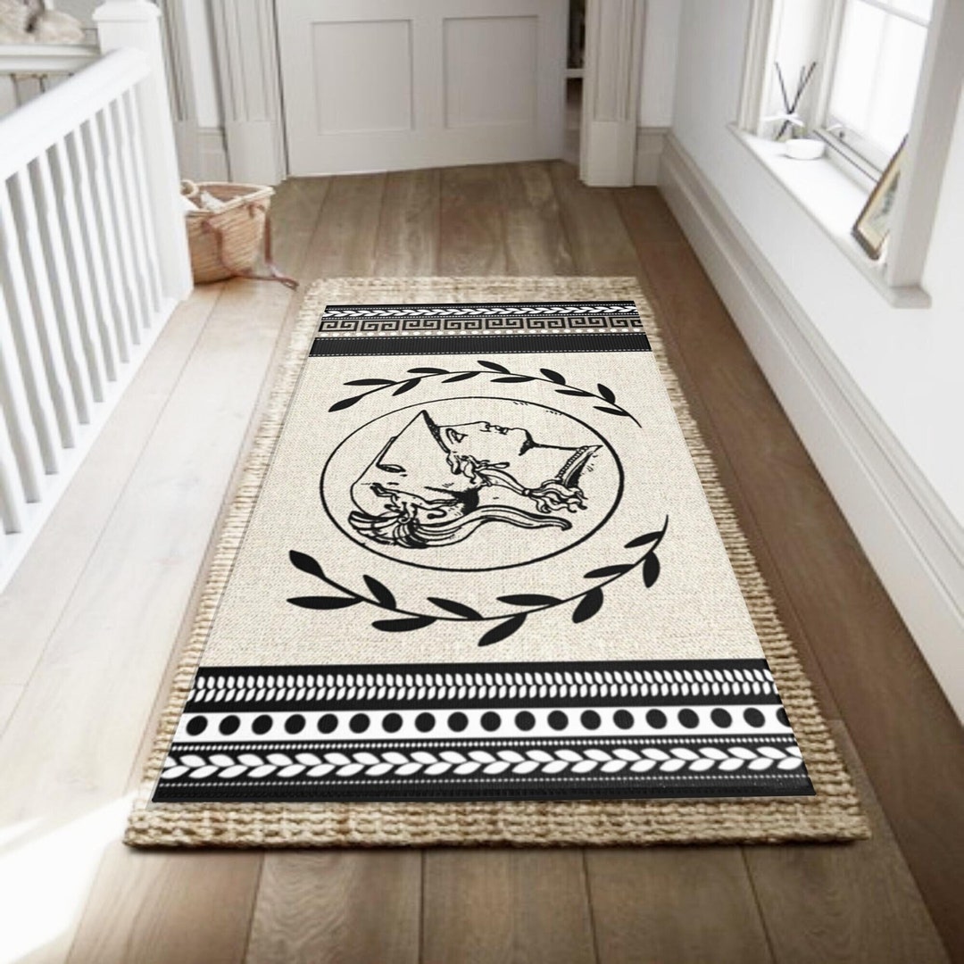 ATHENA Greek Statue RUG Greek Mythology Decor Cute Rug Goddess Statue ...