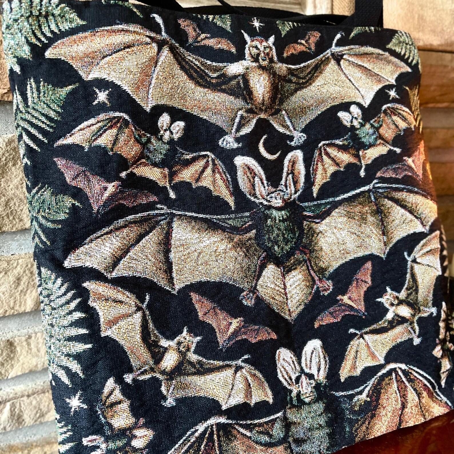 BAT TOTE BAG Bat Bag Dark Academia Tote Bat Gifts Bat - Etsy