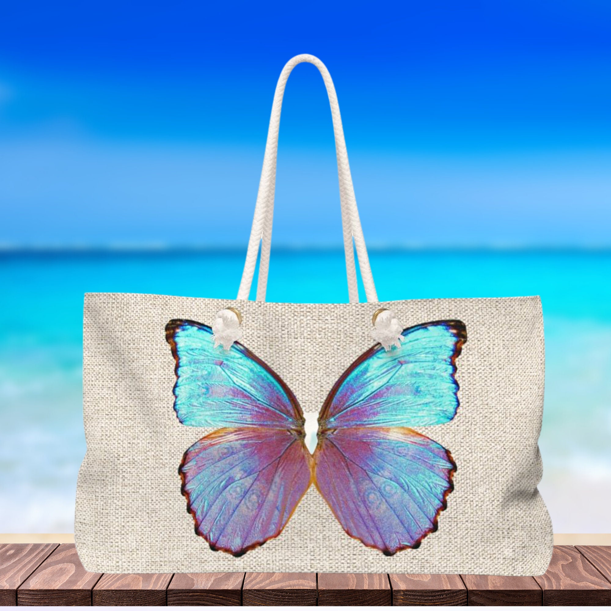 BLUE BUTTERFLY Tote Bag for Women Butterfly Gifts Aesthetic | Etsy