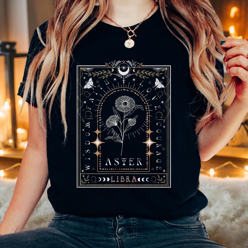 SEPTEMBER Flower Birth Flower Shirt Libra Gifts Virgo Zodiac - Etsy