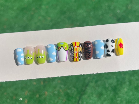 Disney Toy Story Mix N Match Disneyland Nail Art Gel PRESS ON - Etsy