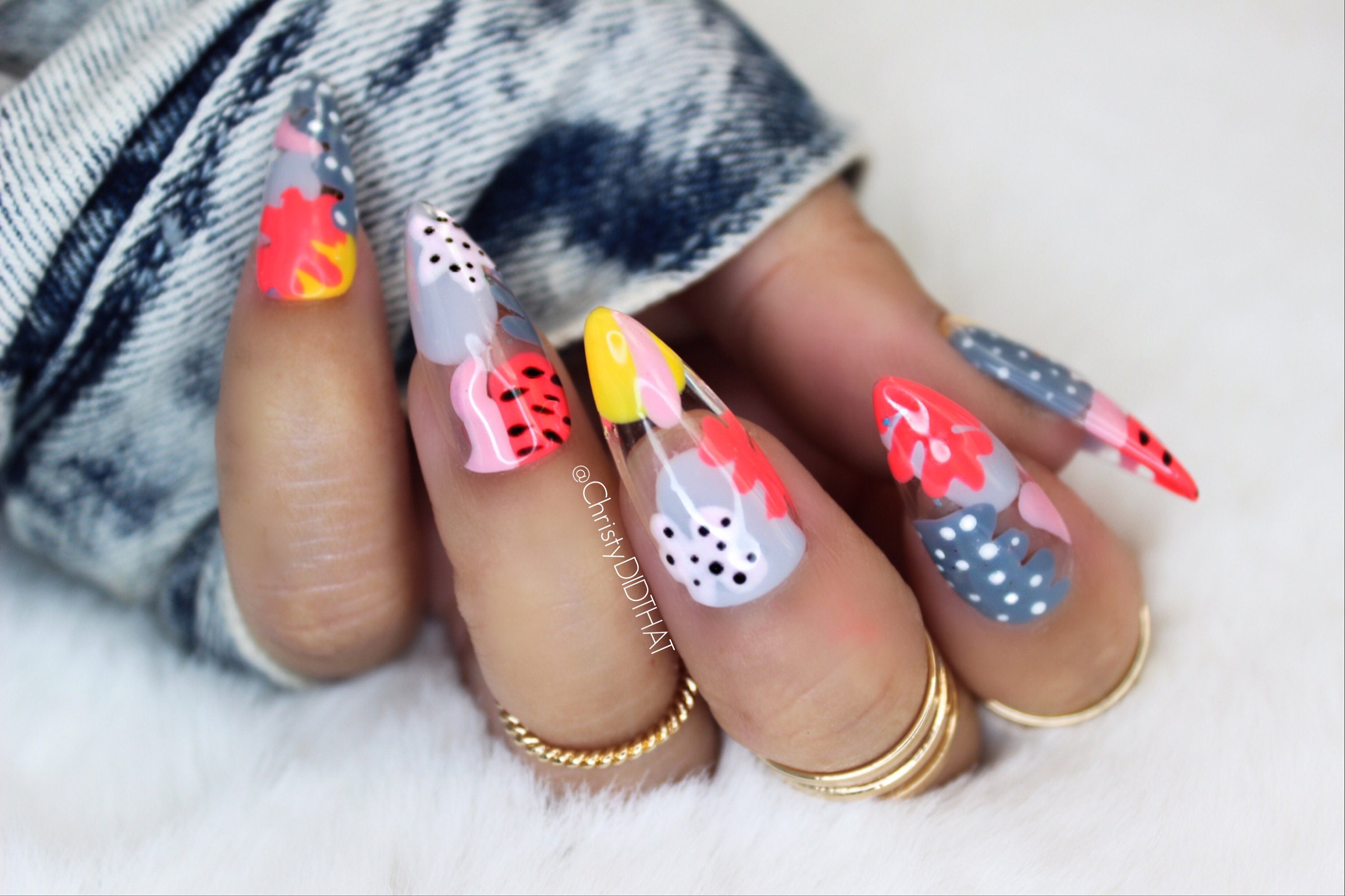 CUSTOM Design gel PRESS ON nails ChristyDIDTHAT | Etsy