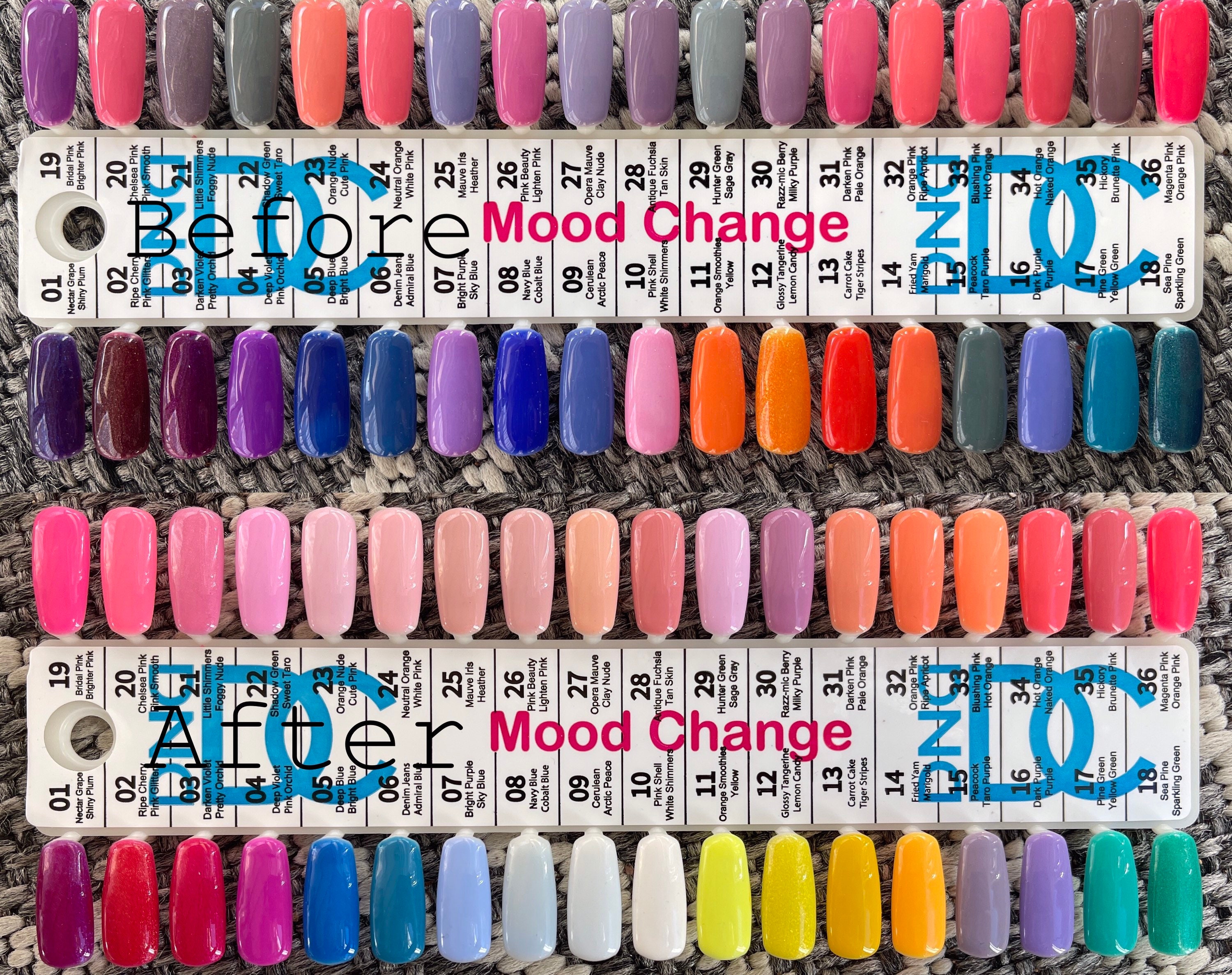 Marble Mood color Changing with gold flecks gel PRESS ON nails | Etsy