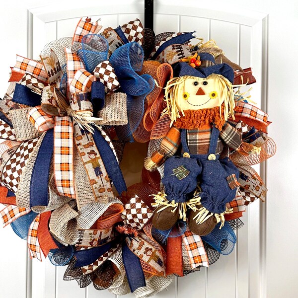 Scarecrow Wreath - Etsy