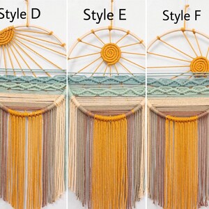 Macrame Wall Hanging, Mid-day Sunrise Sunset Beach Macrame Decor, Boho ...