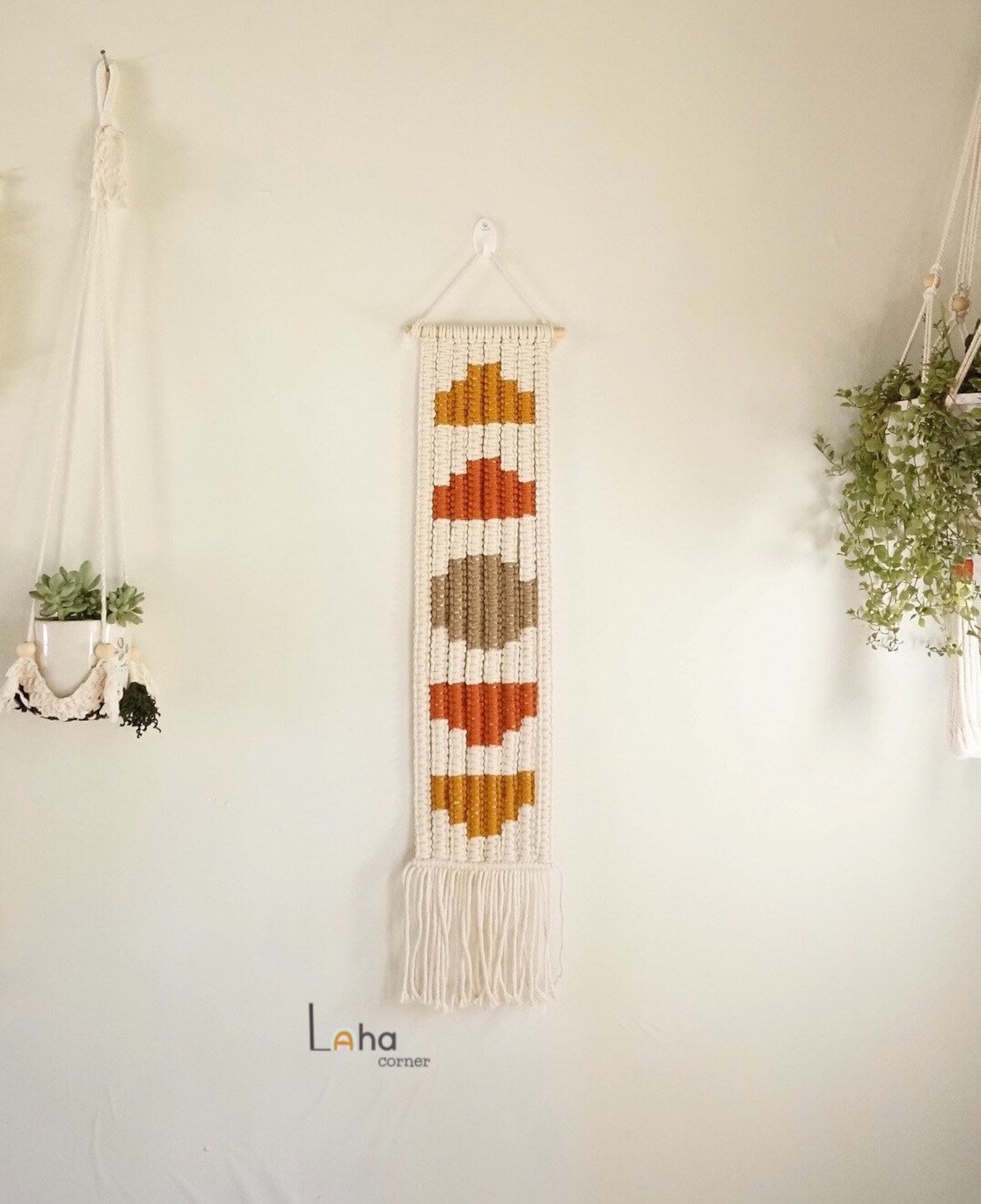 Macrame Geometric Wall Hanging Geometric Tapestry Macrame | Etsy