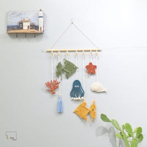 Ocean Macrame Wall Hanging: Sea Creature Nursery Decor, Macrame Wall ...