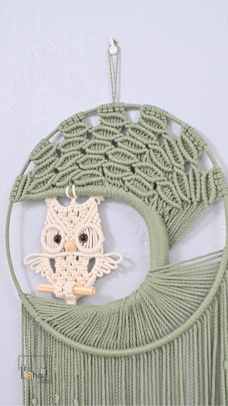 Macrame Tree of Life Wall Hanging With Owl - Boho Home Decor - Etsy