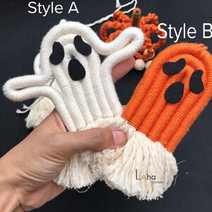 Handmade Macrame Ghost Decor Halloween Decorations, Ghost Car Hanger ...