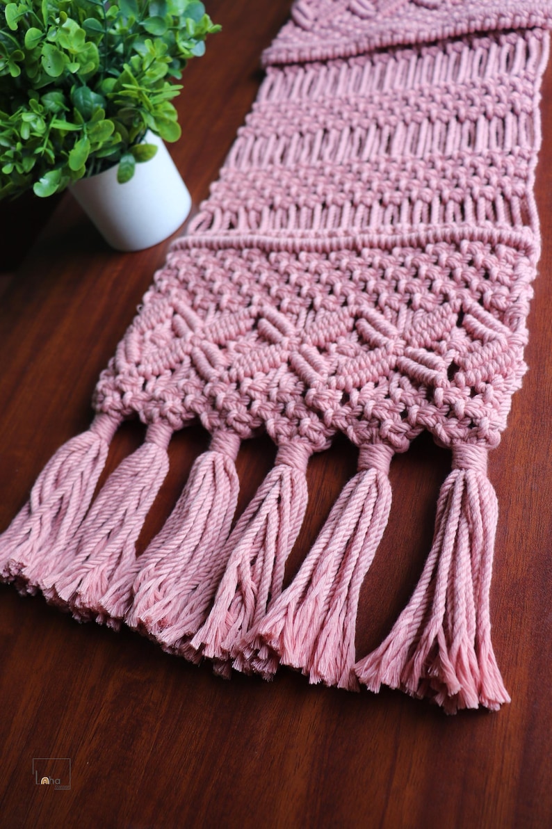 Macrame Sofa Arm Organizer: Boho Couch Caddy, Remote Holder - Etsy