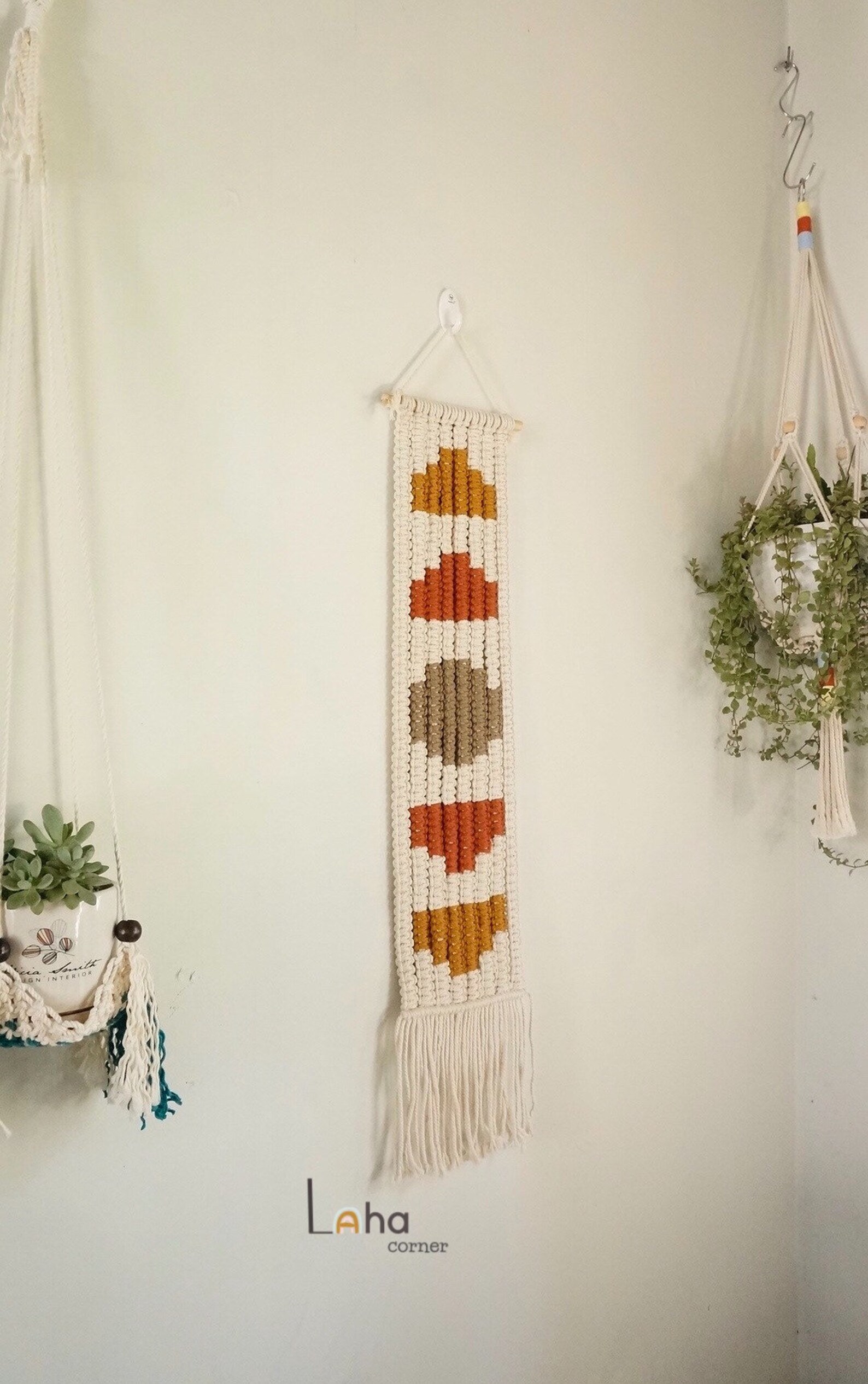 Macrame Geometric Wall Hanging Geometric Tapestry Macrame | Etsy