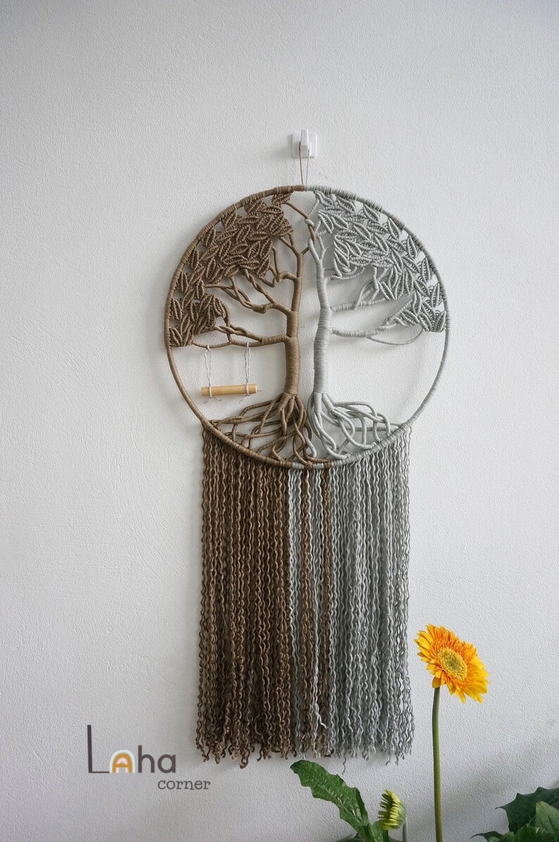 Large Macrame Tree of Life Macrame Wall Decor for Bedroom | Etsy