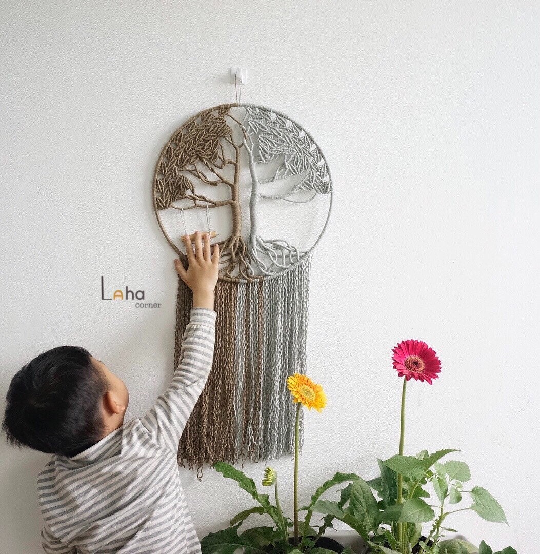 Großer Makramee Baum des Lebens Makramee Wand dekor für | Etsy