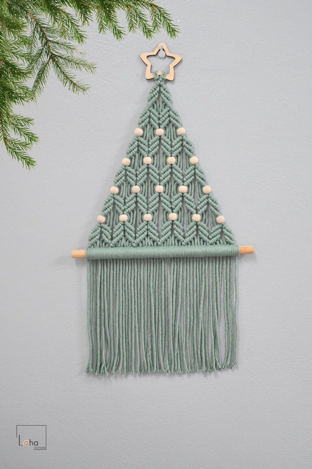 Boho Macrame Christmas Tree – Handmade Holiday Wall Decor - Etsy