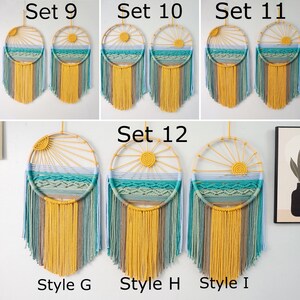 Modern Macrame Sunrise Sunset Wall Art, Minimalist Boho Sun Sunshine ...