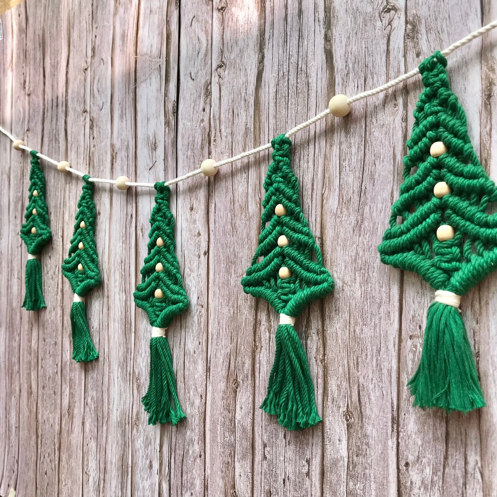 Mini Christmas Tree Garland Christmas Decor Christmas - Etsy