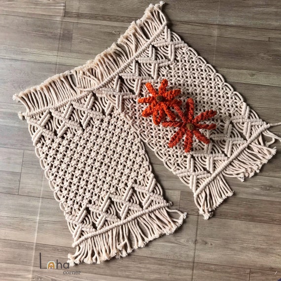 Set of 246 Macrame Table Placemats More Color Rustic - Etsy