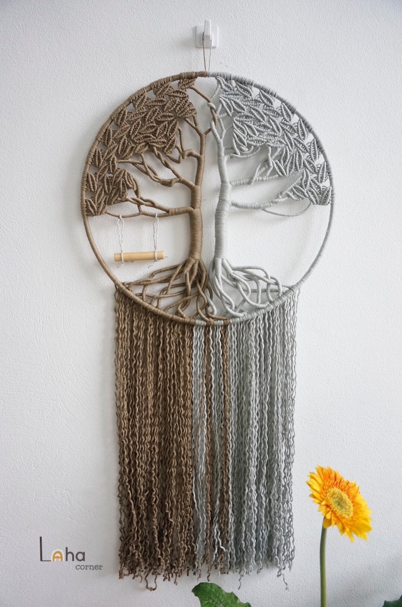 Large Macrame Tree of Life Macrame Wall Decor for Bedroom | Etsy