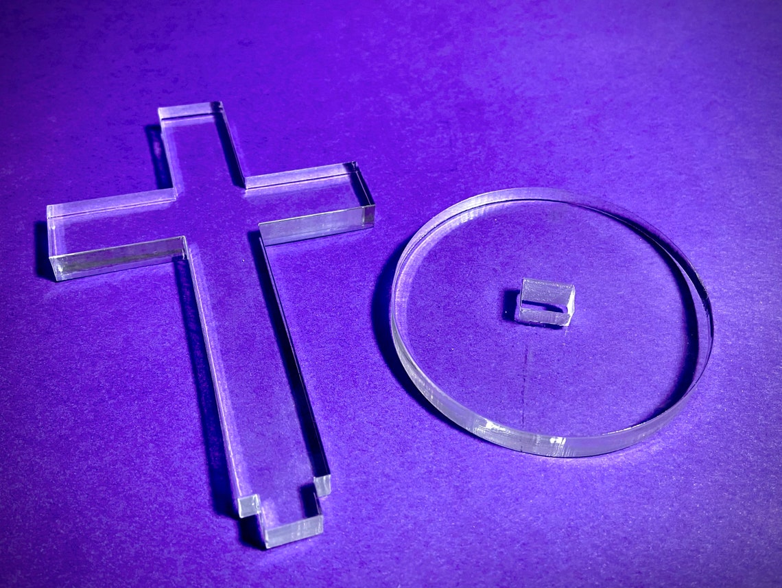 Standing Cross Mold With Base Two Part Silicone Mould Crucifix - Etsy