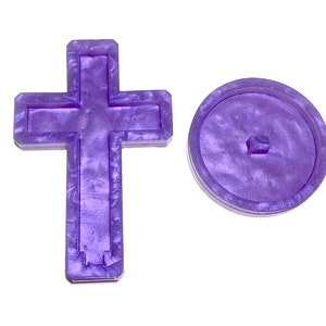 Standing Cross Mold With Base Two Part Silicone Mould Crucifix for ...
