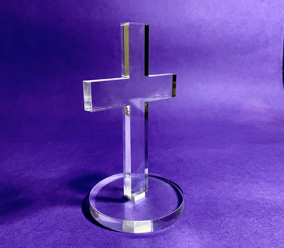 Standing Cross Mold With Base Two Part Silicone Mould Crucifix for ...