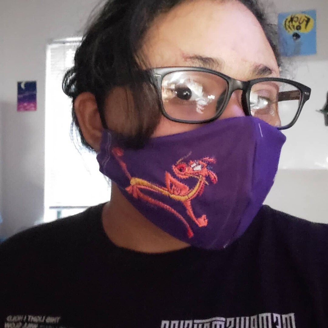 Embroidered Facemasks Mushoo Adult Large - Etsy