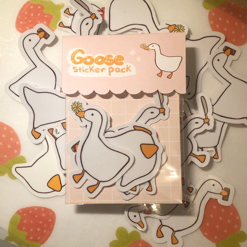 Goose Glossy Sticker Pack | Etsy