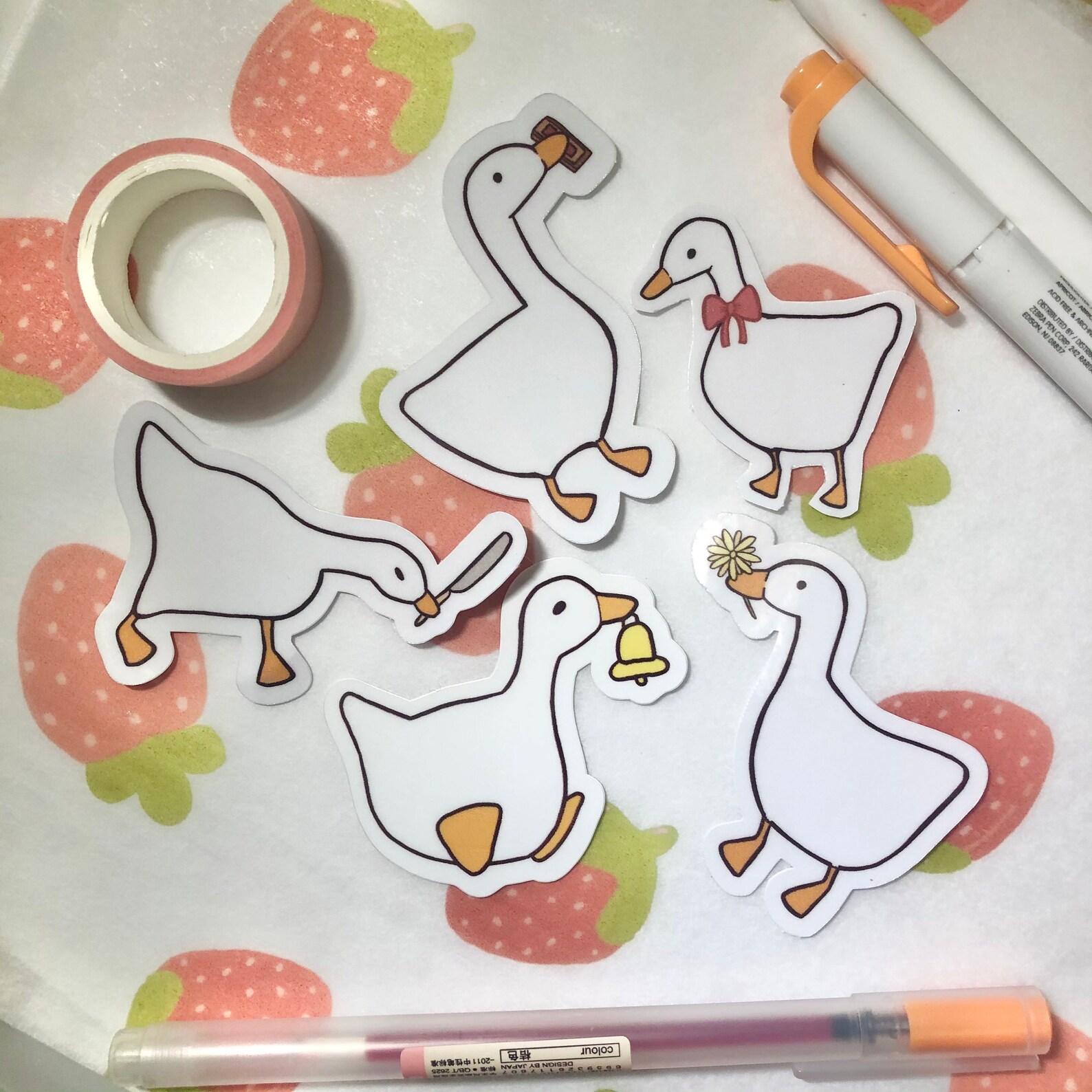 Goose Glossy Sticker Pack | Etsy