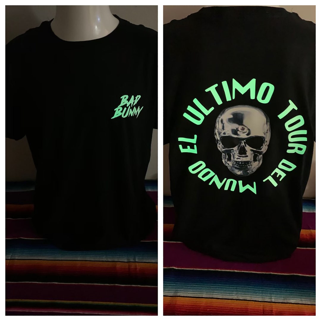 Bad Bunny El Ultimo Tour Del Mundo Glow in the Dark Shirt - Etsy