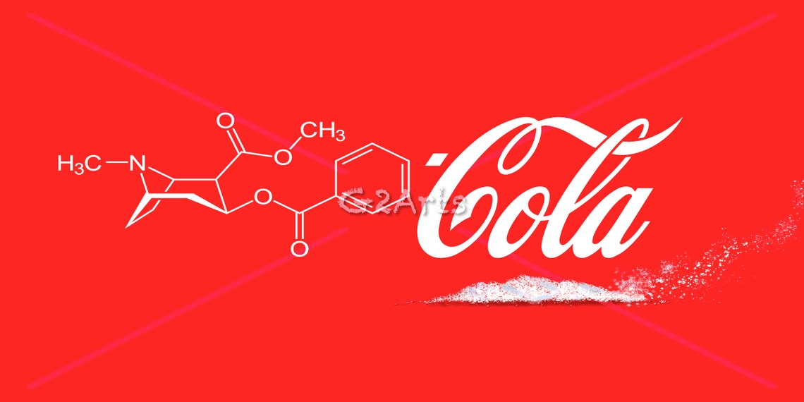 Cocaine-cola Chemical Compound Formula Digital Art Download - Etsy