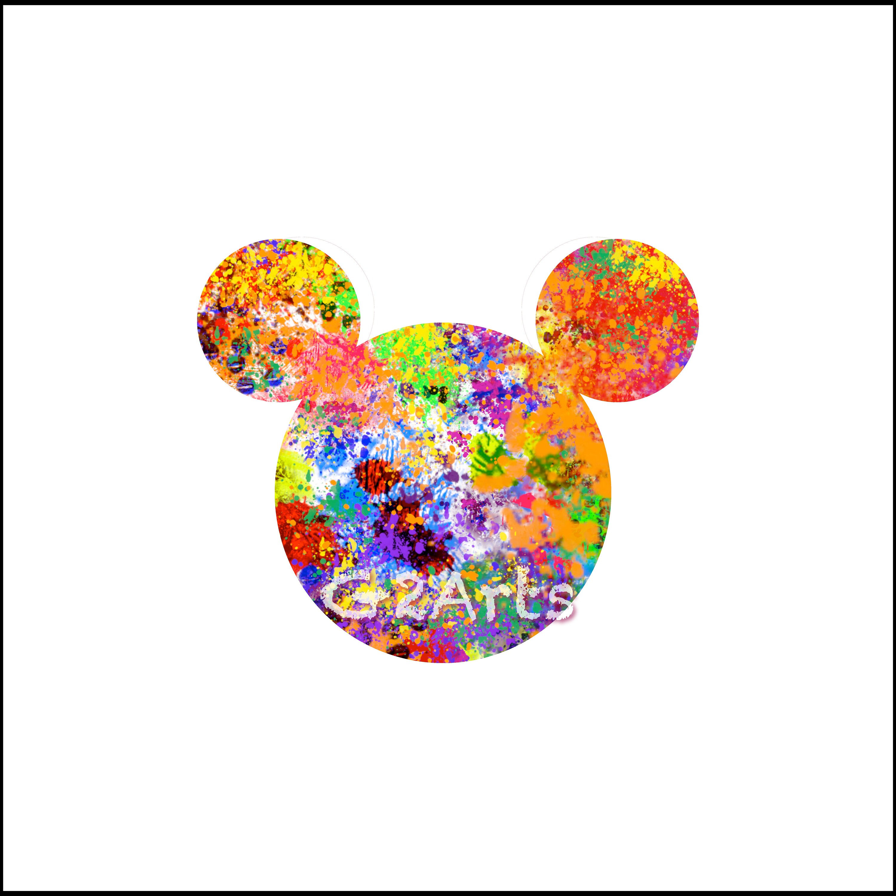 Watercolor Splash Mickey Mouse ha ispirato l'arte del - Etsy Italia