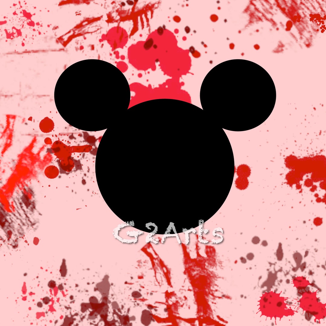 Paint Splash Mickey Mouse Inspired Digital Download Art - Etsy