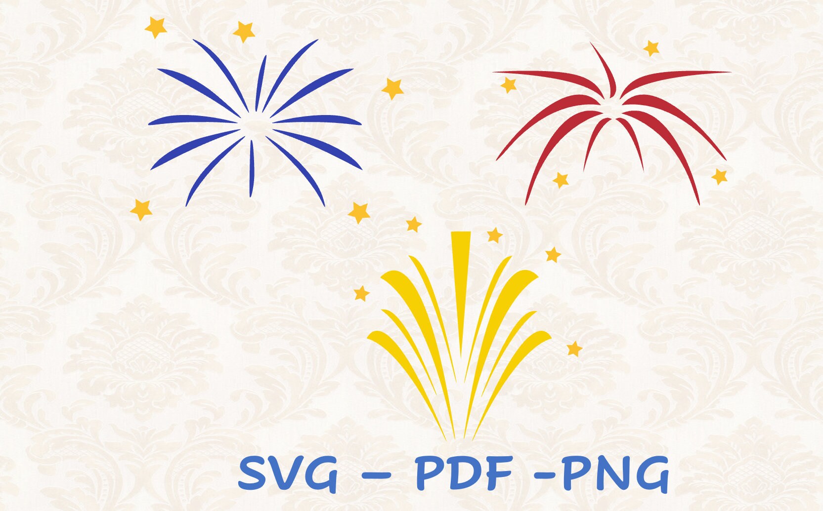 Fireworks SVG, PNG, PDF - Digital Download Bundle - for Cricut ...