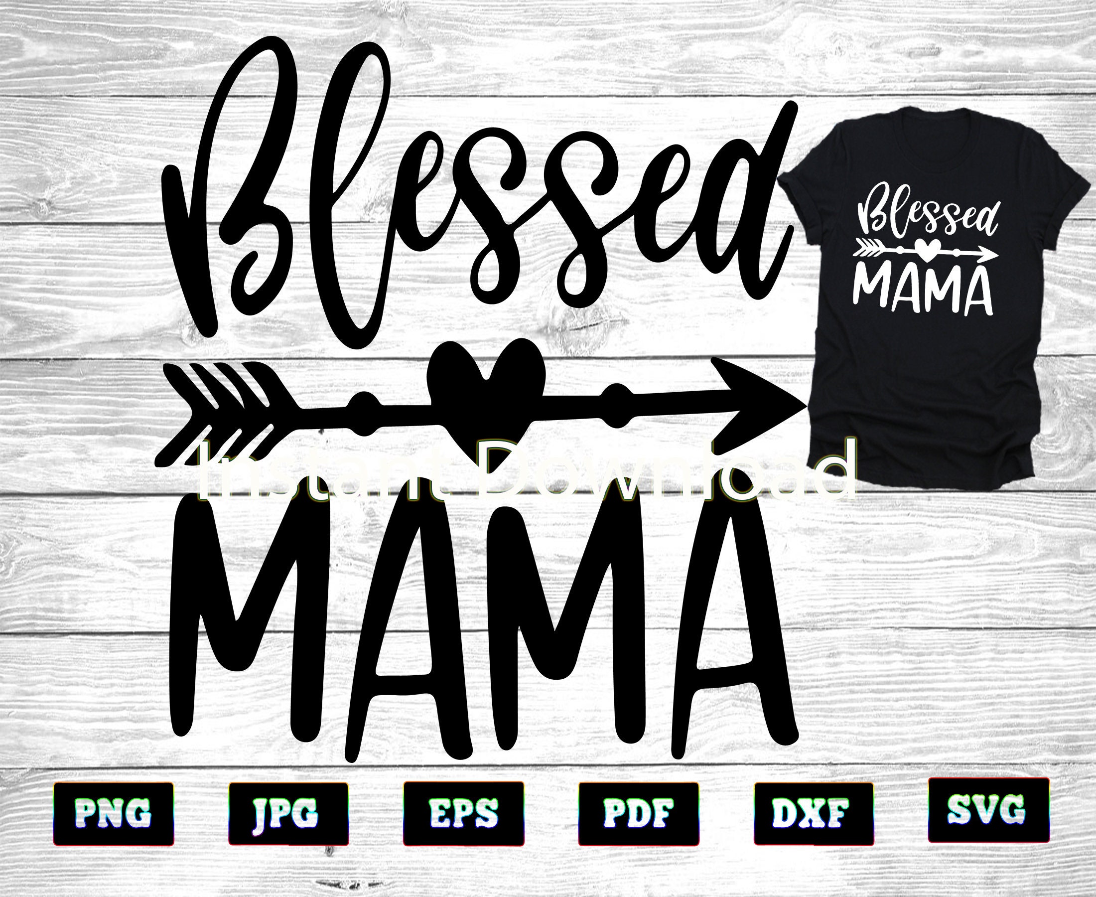 Blessed Mama Svg One Blessed Mama Svg Blessed Mama T Shirt Wreath
