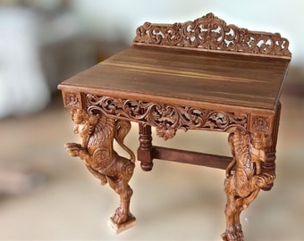 Hand Carved Teak - Etsy