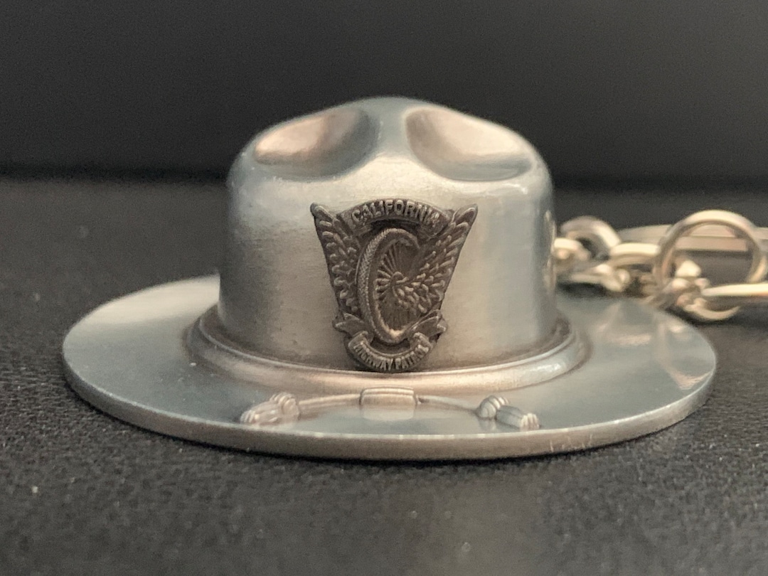 California Highway Patrol “trooper” Campaign Hat Keychain. CHP, Chip ...