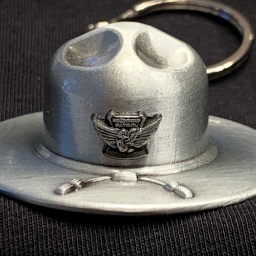 California Highway Patrol trooper Campaign Hat Keychain. CHP - Etsy