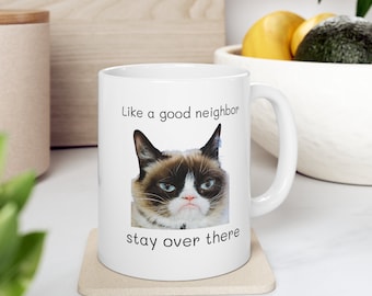 Grumpy Cat Monday Mood Coffee Mug Ceramic Mug 11oz - Etsy
