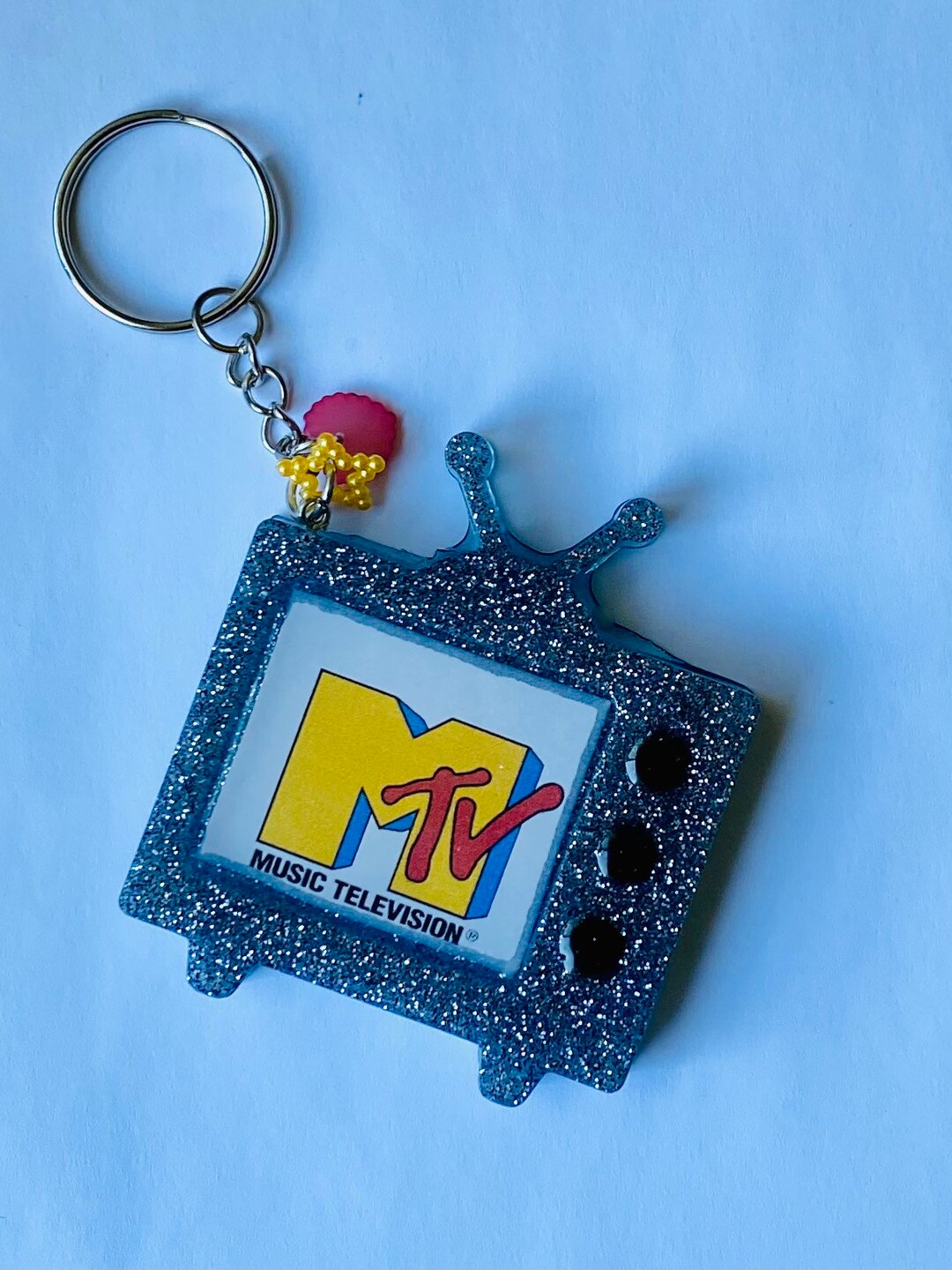 MTV Inspired Miniature TV Keychain - Etsy