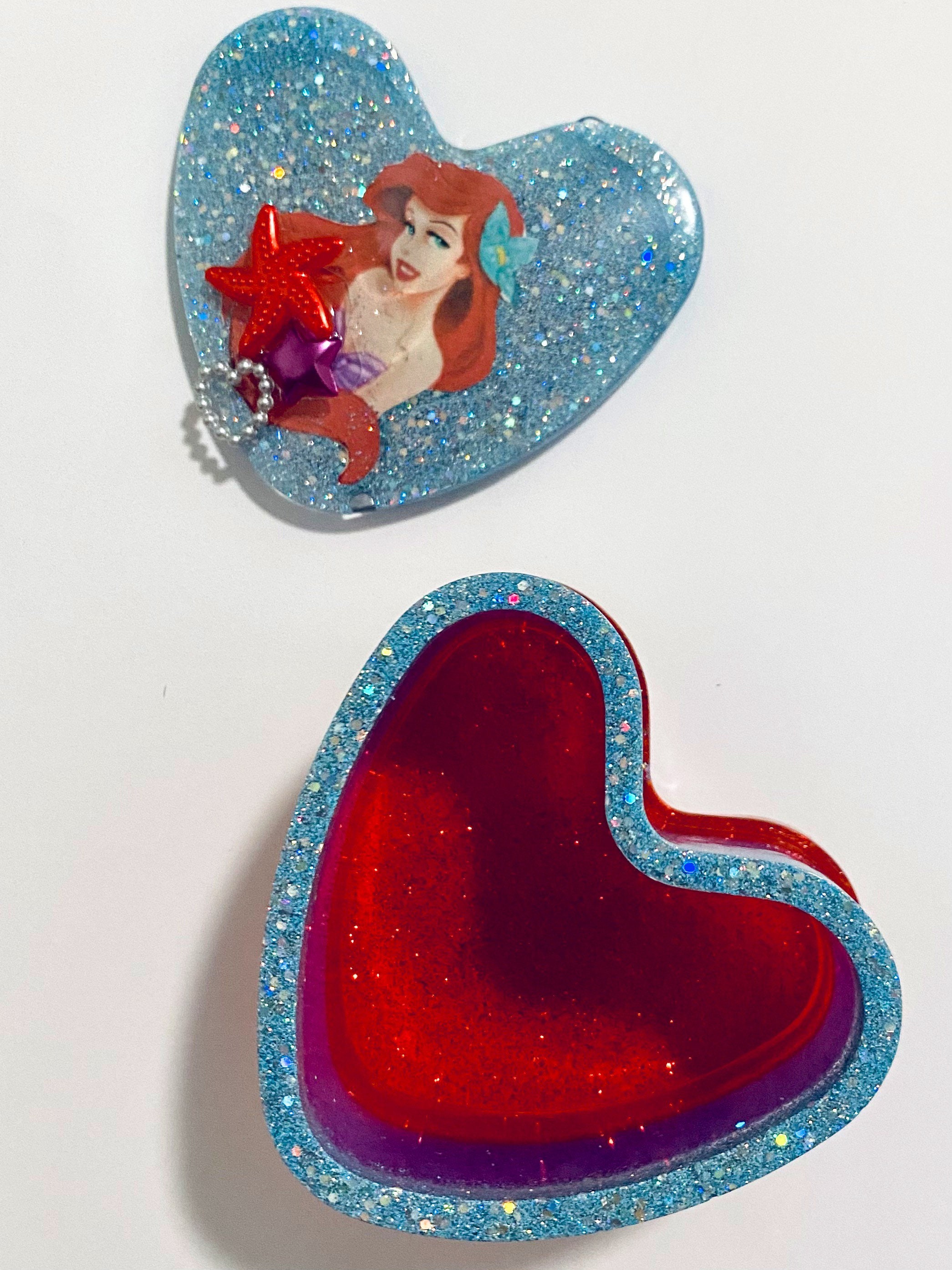Little Mermaid Ariel-inspired Epoxy Resin Trinket Ring Box - Etsy