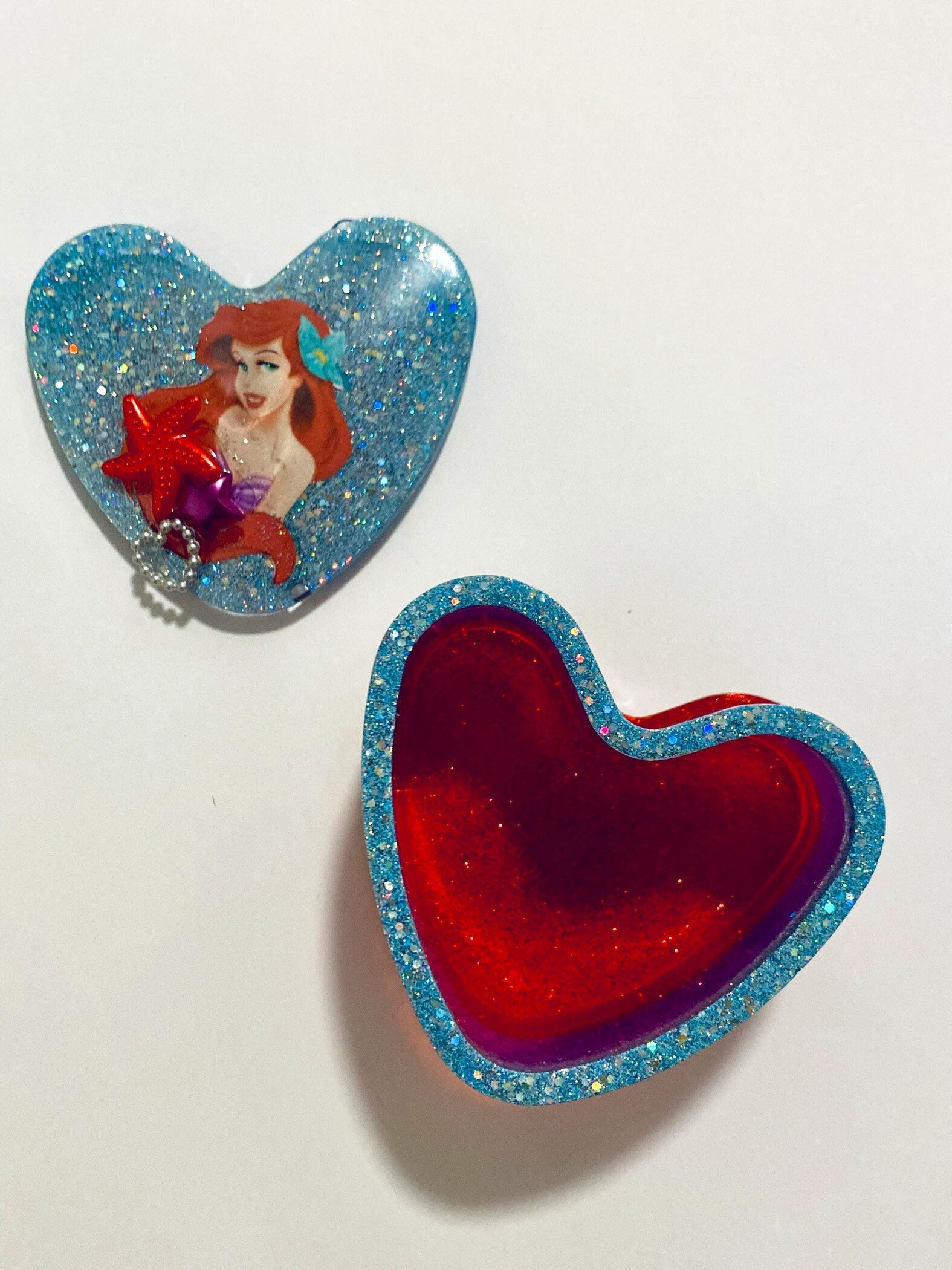 Little Mermaid Ariel-inspired Epoxy Resin Trinket Ring Box - Etsy