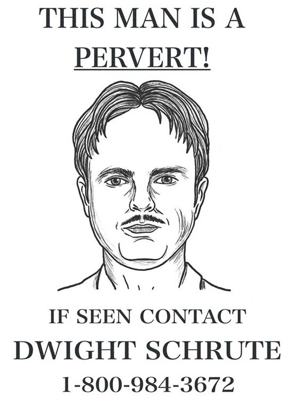 Dwight Schrute Wanted Poster Print | Etsy