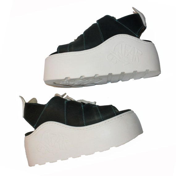 SWEAR 90’s rare vintage club kid rave platform boots … - Gem