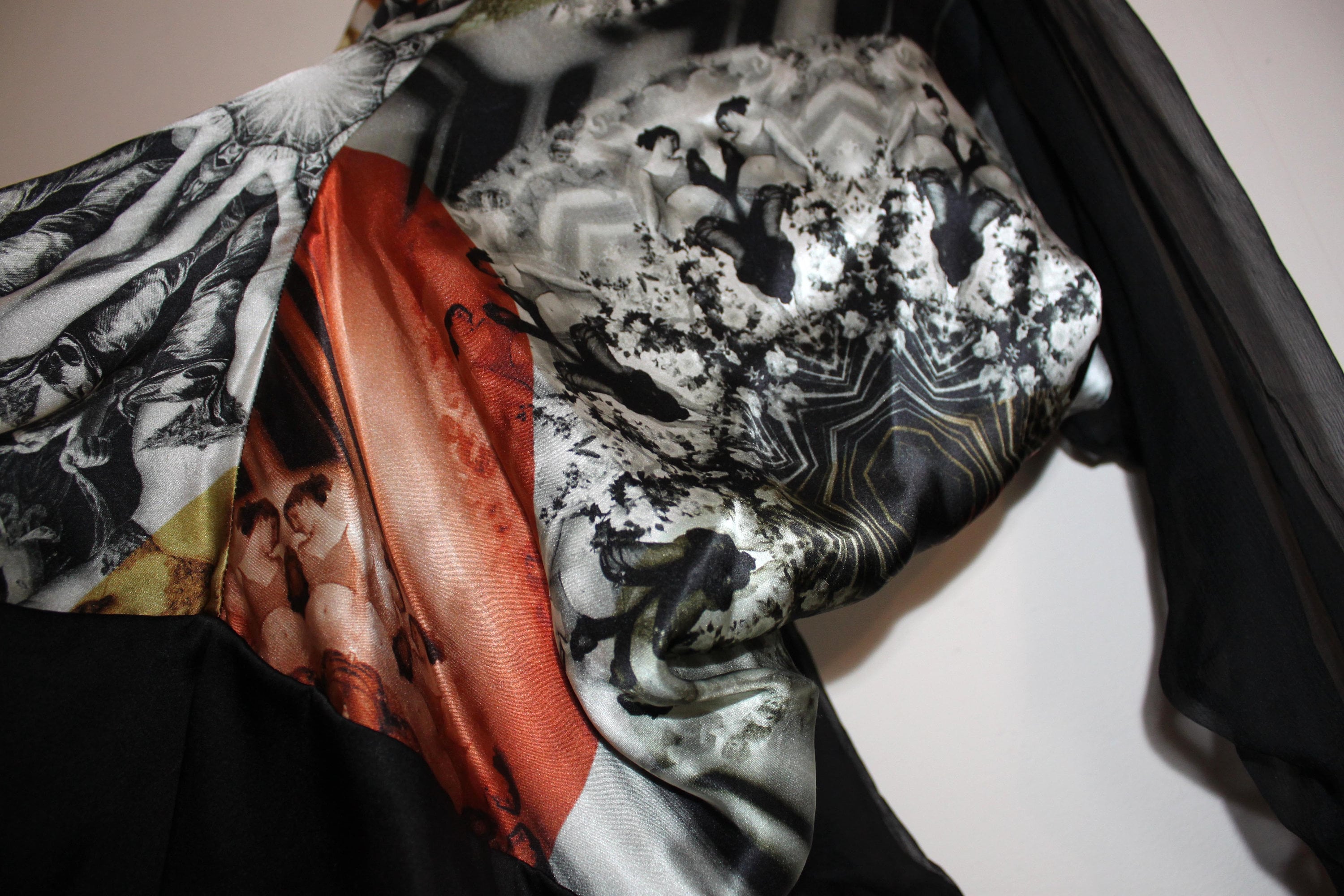 Jean Paul Gaultier 90s Top Psychedelic Angels Renaissance Batwings ...