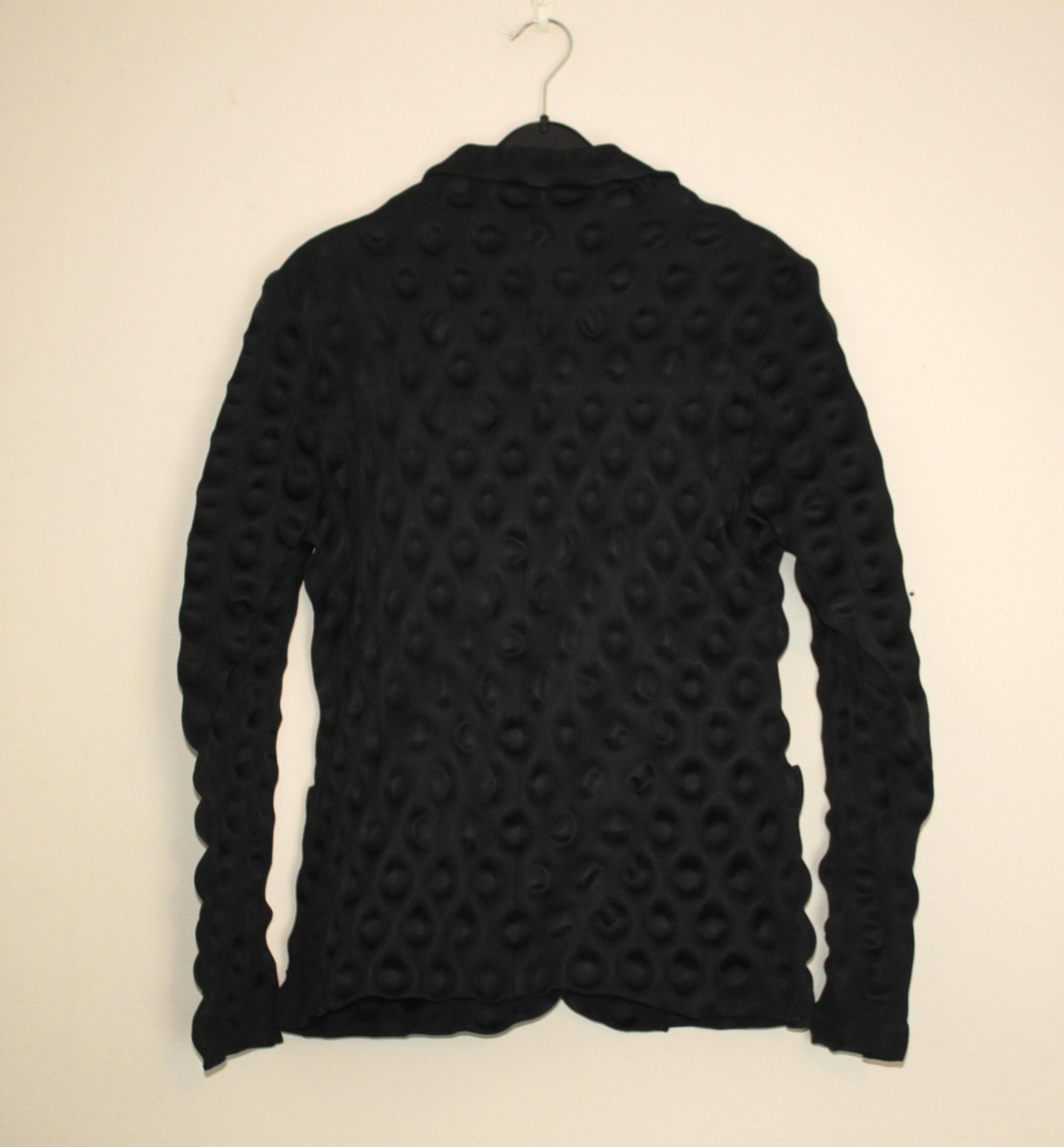 Issey Miyake Black Egg Carton Snap Front Blazer Fall 2000 RARE Runway ...